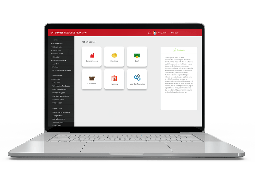 ERP Laptop - Hilsoft